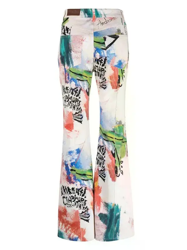 Andersson Bell Flared Cotton Trousers