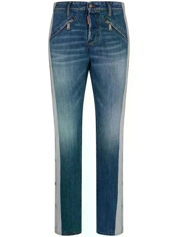 Dsquared2 Side-stripe Straight-leg Jeans