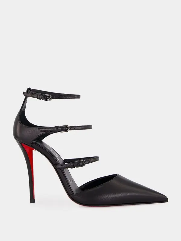 CHRISTIAN LOUBOUTIN Milena 100 Strappy Pumps - Black