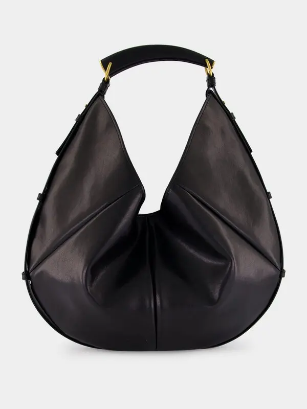 Saint Laurent Mombasa Large Hobo Bag - Black