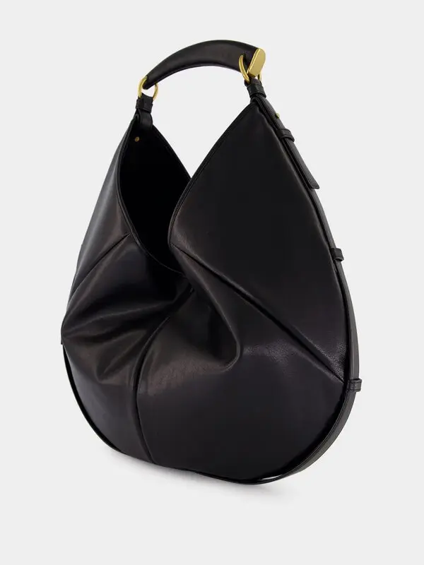 Saint Laurent Mombasa Large Hobo Bag - Black