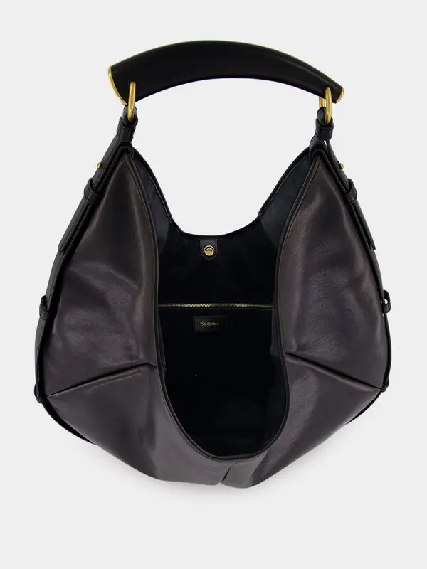 Saint Laurent Mombasa Large Hobo Bag - Black