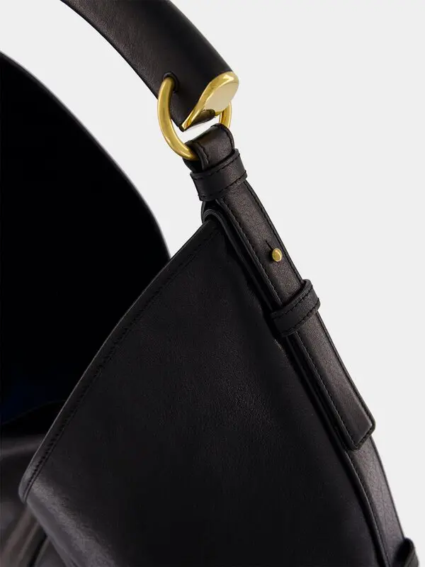 Saint Laurent Mombasa Large Hobo Bag - Black