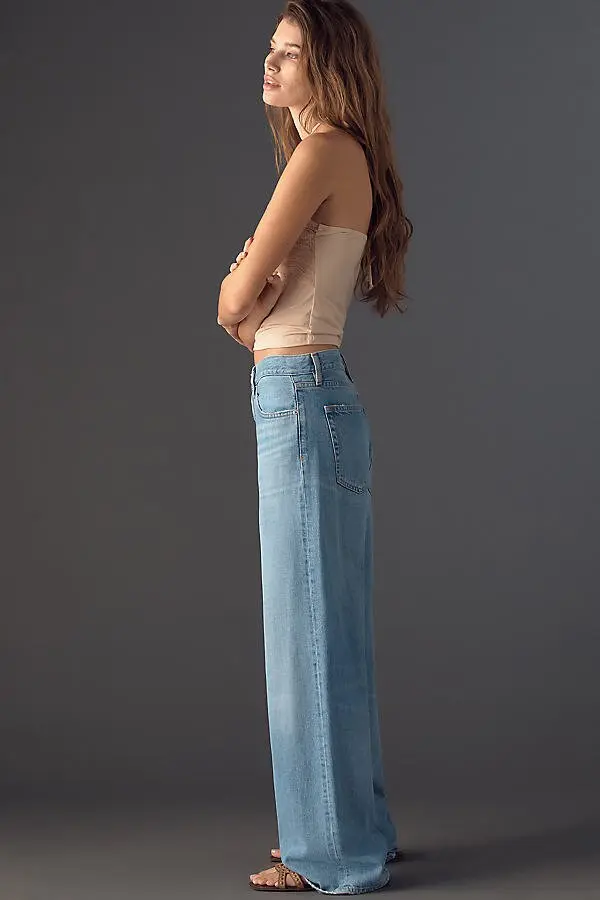 FRAME High-rise Wide-leg Jeans - Frey