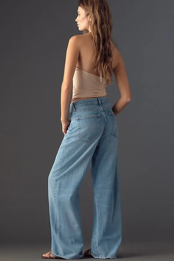 FRAME High-rise Wide-leg Jeans - Frey