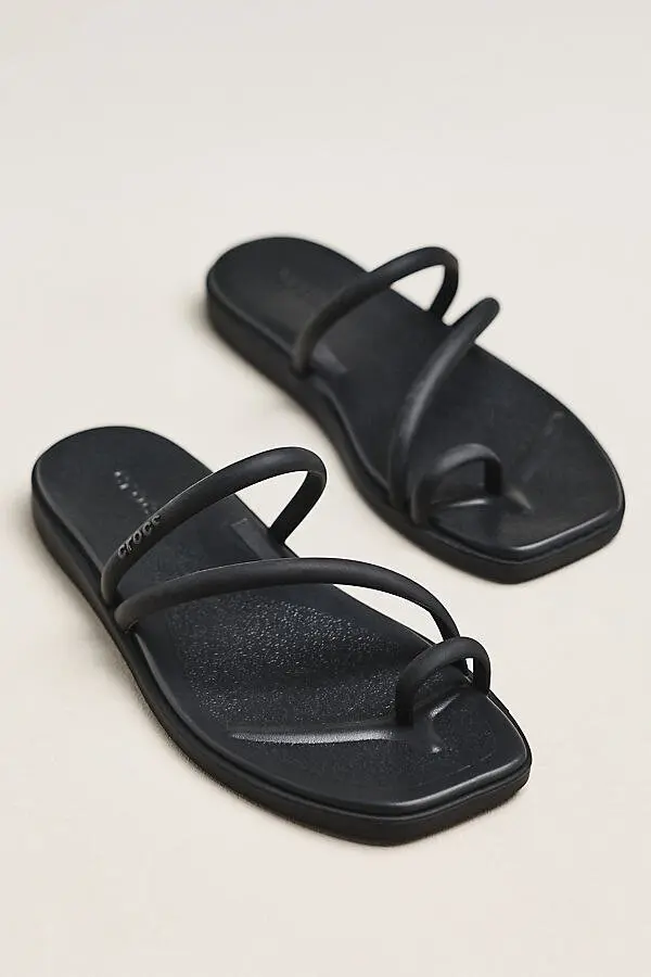 CROCS Miami Toe-loop Sandals - Black