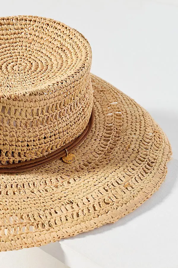 Rag & Bone Raffia Boater Hat