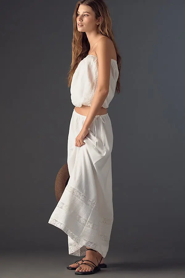 Saylor 100% Cotton Eloise Midi Skirt