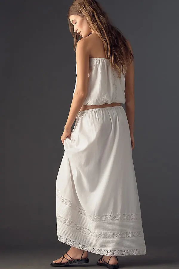 Saylor 100% Cotton Eloise Midi Skirt