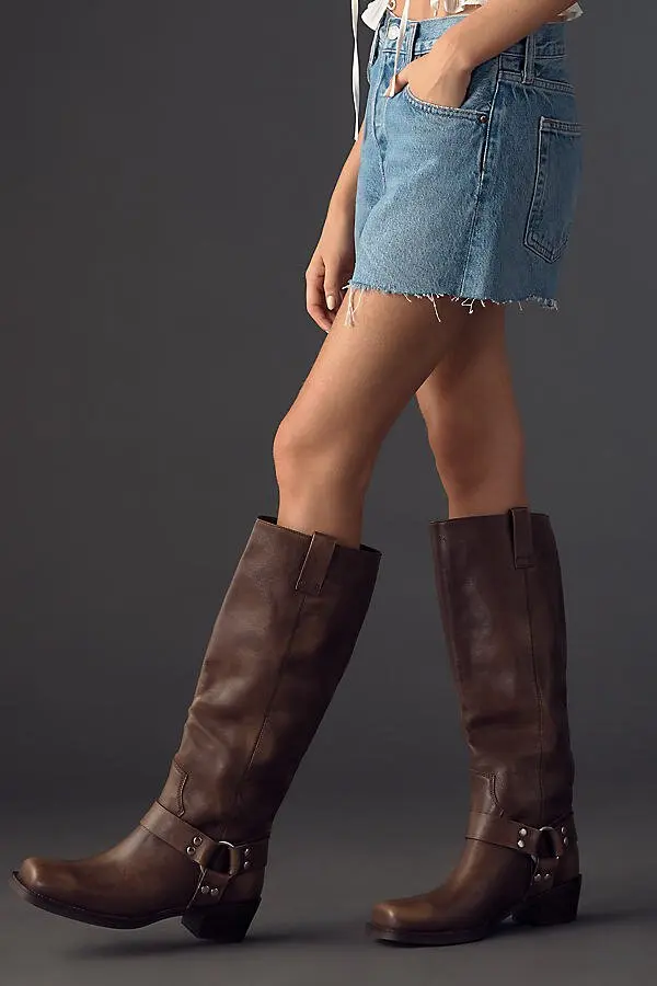 SILENT D Hervee Tall Boots - Smokey Brown