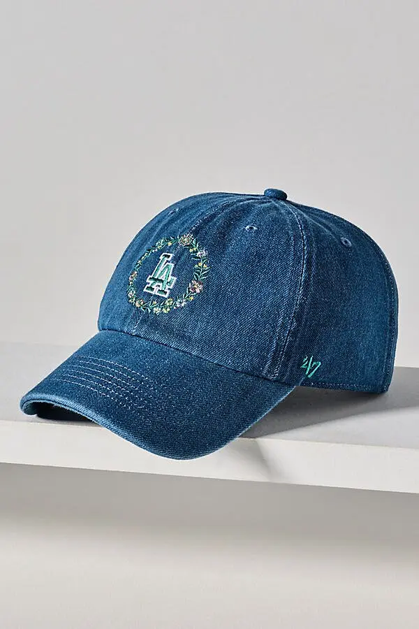 '47 Denim Floral Baseball Cap - L A Dodgers
