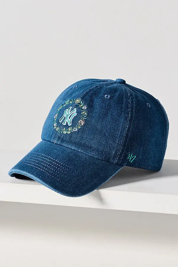 '47 Denim Floral Baseball Cap - N Y Yankees