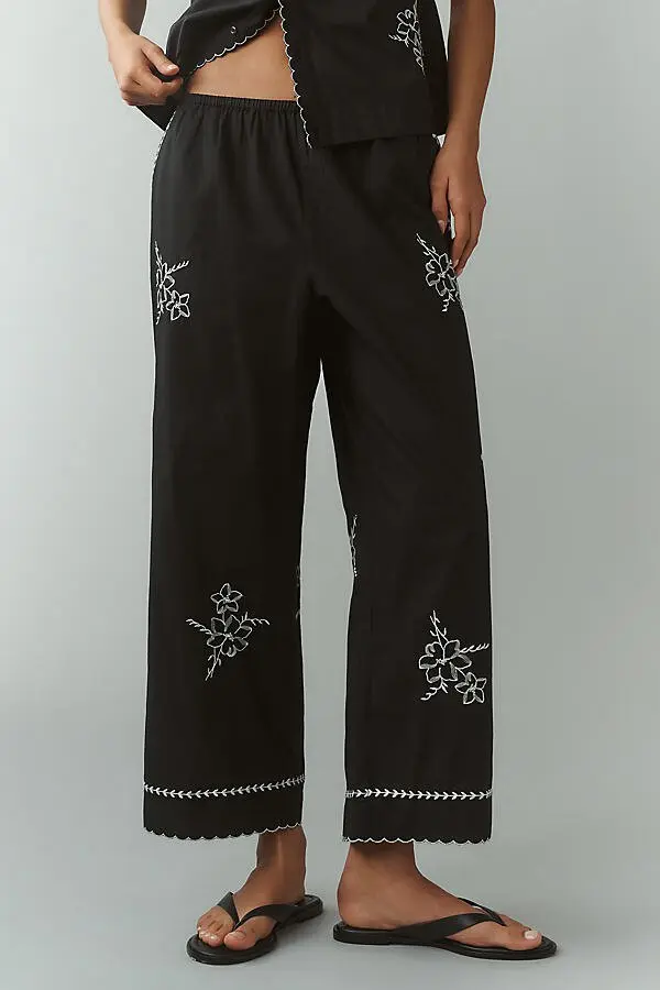 The Great. The Weekend Crop Wide-leg Pants