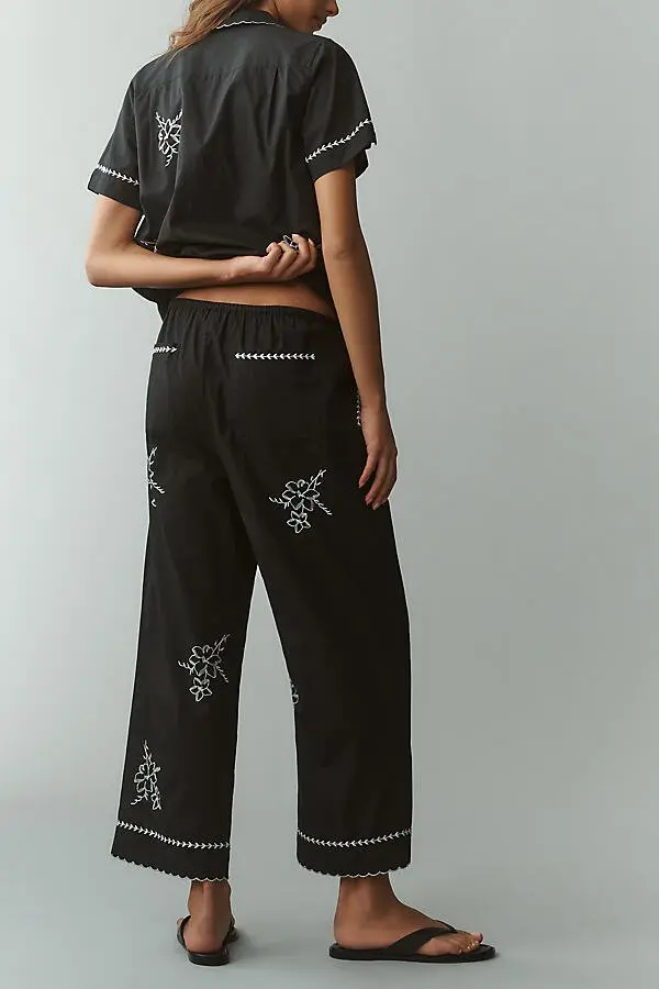 The Great. The Weekend Crop Wide-leg Pants