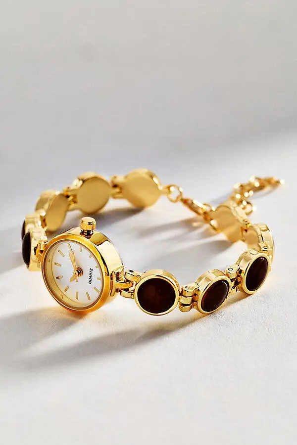 Anthropologie Multi-stone Cateye Watch