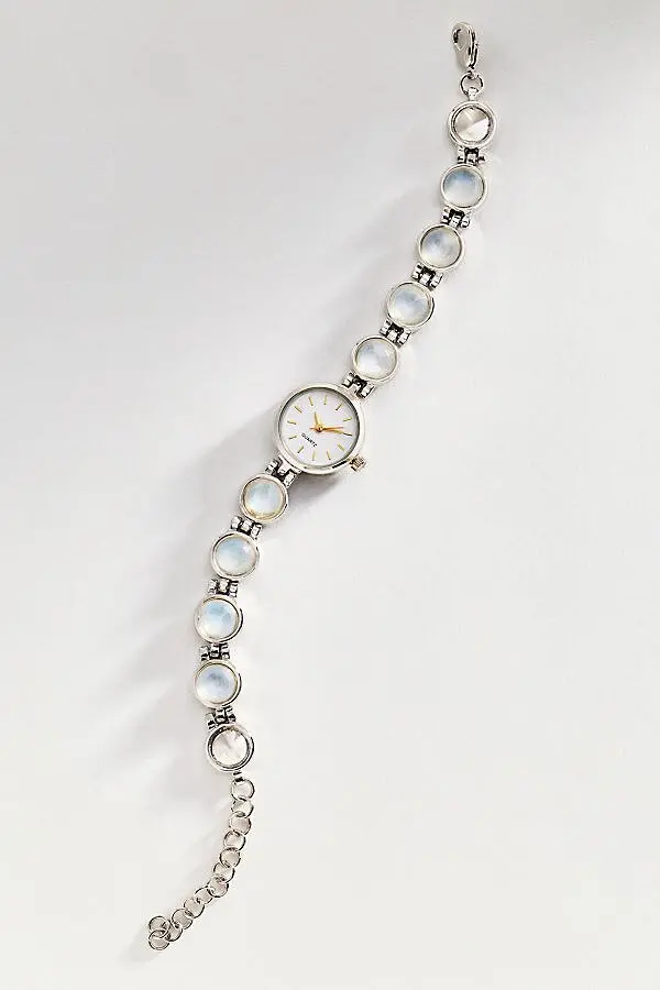Anthropologie Multi-stone Cateye Watch - Silver