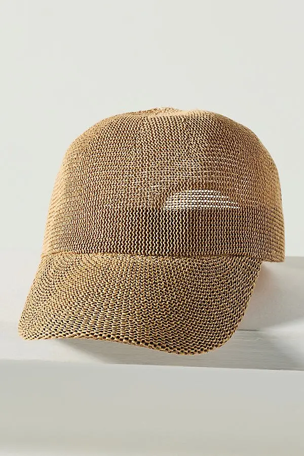 WYETH Mesh Packable Baseball Cap - Camel