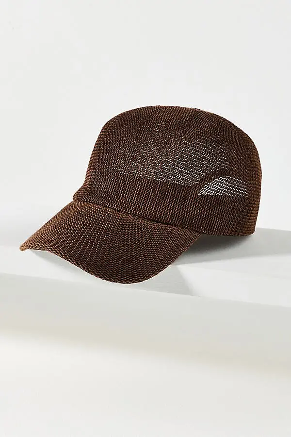 WYETH Mesh Baseball Cap - Chocolate