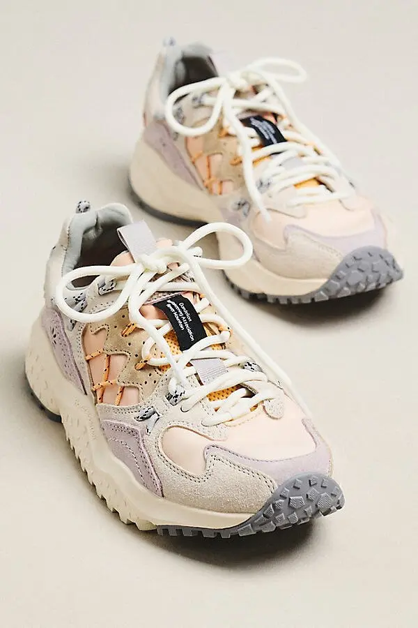 FLOWER MOUNTAIN Yamabushi Outdoor Technical Sneakers - White / Pale Lilac