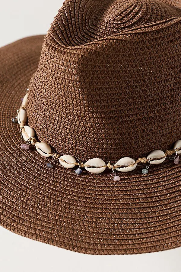 Anthropologie Shell-trim Rancher Hat - Bronze