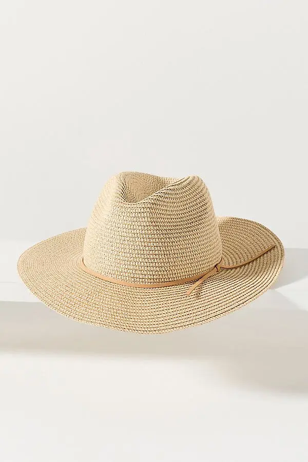 LUCKY ZONE Heather Paper Rancher Hat - Oatmeal