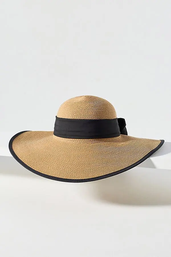 San Diego Hat Bow-trim Sun Hat - Neutral
