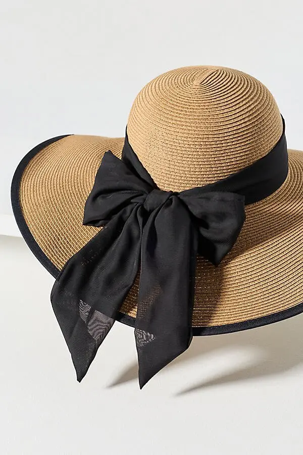 San Diego Hat Bow-trim Sun Hat - Neutral