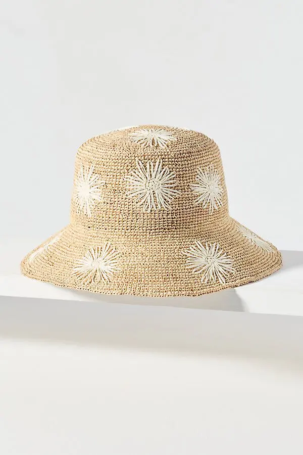 San Diego Hat Floral Embroidered Bucket Hat