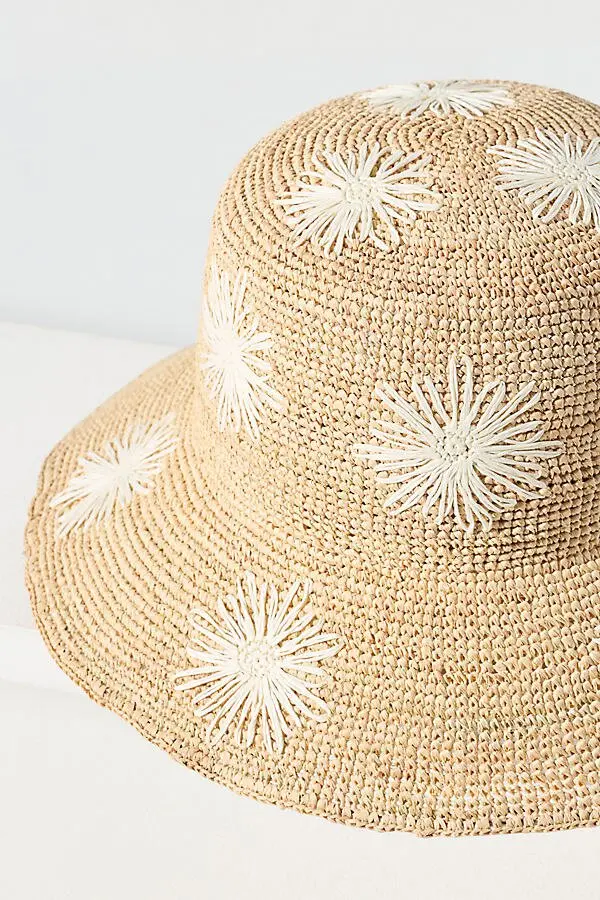 San Diego Hat Floral Embroidered Bucket Hat