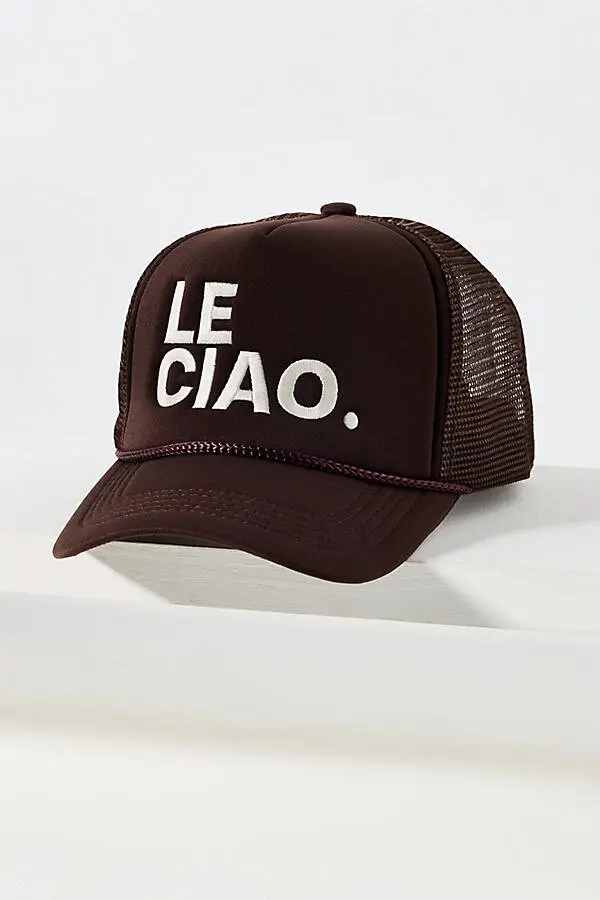 Anthropologie Ciao Merci Trucker Hat - Brown