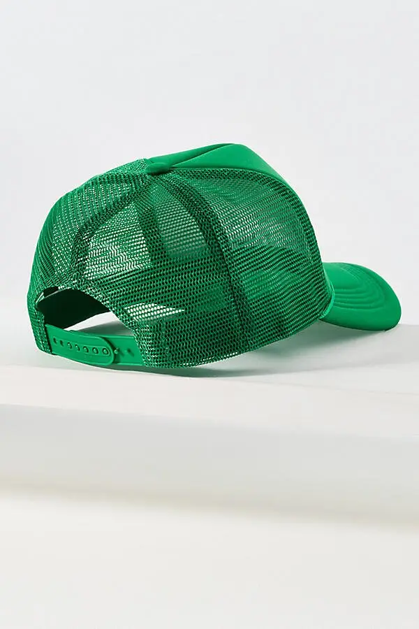 Anthropologie Ciao Merci Trucker Hat - Green