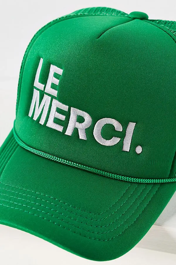 Anthropologie Ciao Merci Trucker Hat - Green