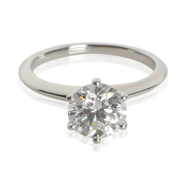 Tiffany & Co. 1.71 Ct Round Brilliant Diamond Engagement Ring - Platinum