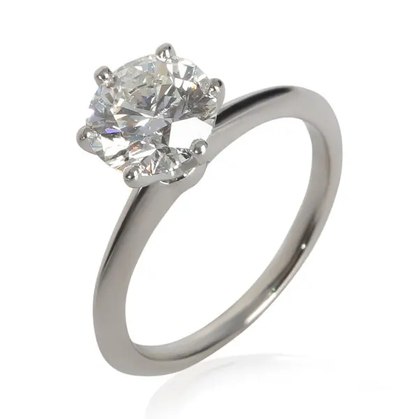 Tiffany & Co. 1.71 Ct Round Brilliant Diamond Engagement Ring