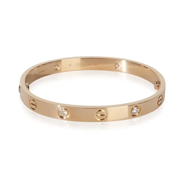Cartier Rose Gold Diamond Love Bracelet - Rose_gold