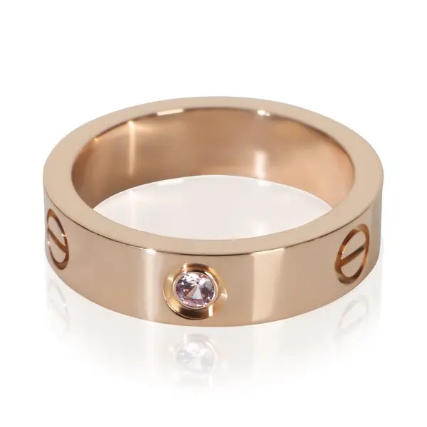 Cartier Love Ring With Sapphire - Rose_gold