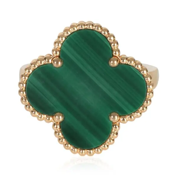 Van Cleef & Arpels Yellow Gold Malachite Magic Ring - Yellow_gold