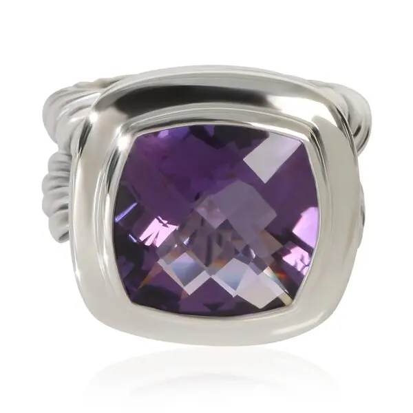 David Yurman Sterling Silver Albion Amethyst Ring - Sterling_silver