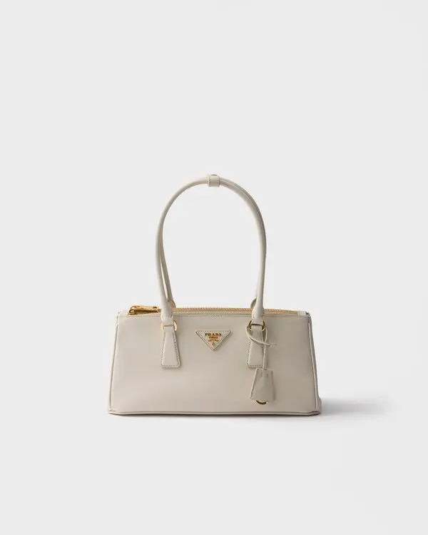 Prada Galleria Medium Saffiano Leather Bag - Chalk White