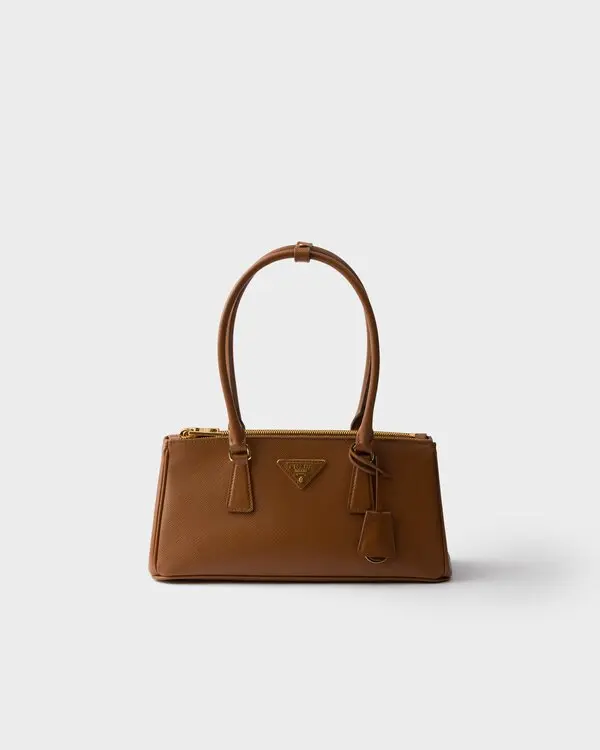 Prada Galleria Medium Saffiano Leather Bag - Cognac