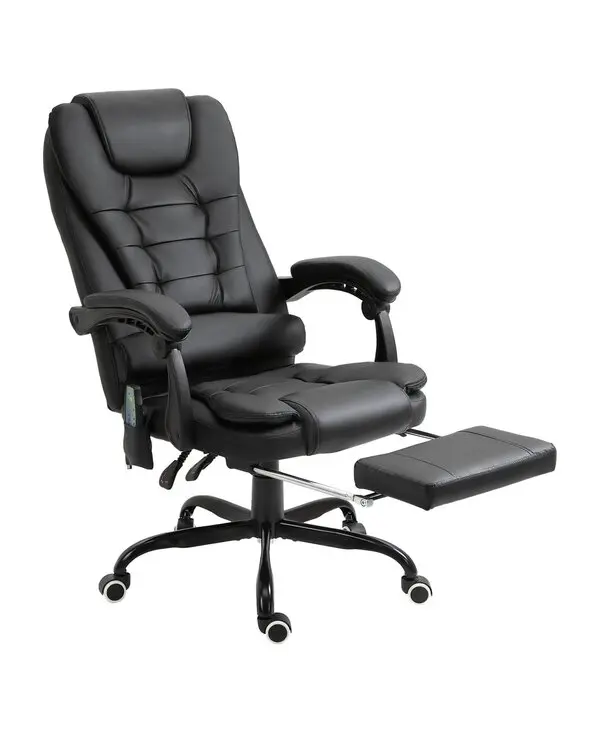 BOYEL LIVING 7-point Massage Office Chair High Back Executive Recliner With Lumbar Support - Black