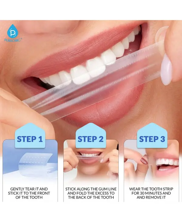 PURSONIC Ultimate Smile Brightening Kit: Rotary Electric Toothbrush - White