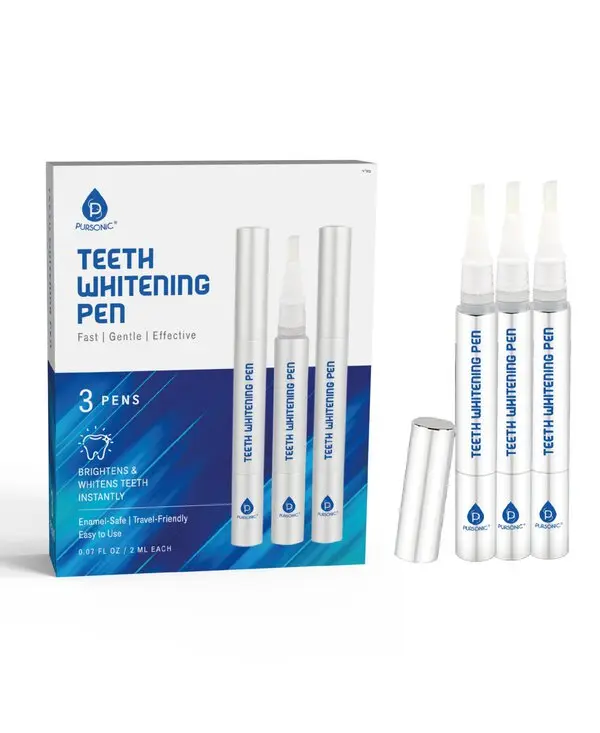 PURSONIC Ultimate Smile Brightening Kit: Rotary Electric Toothbrush - White
