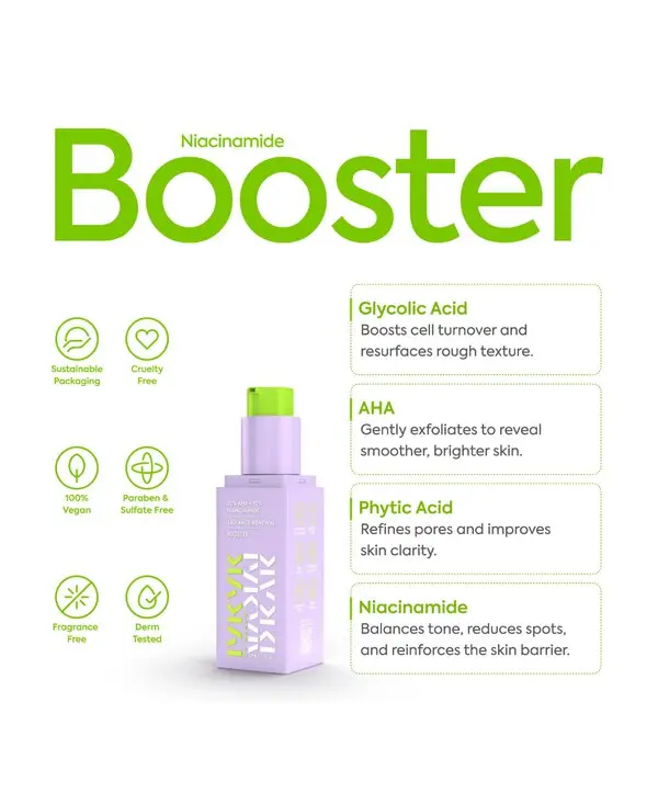 MAKARI 20% Aha + 10% Niacinamide Booster - Multi Color Bottle