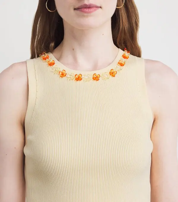 Claudie Pierlot Embellished Tank Top - White