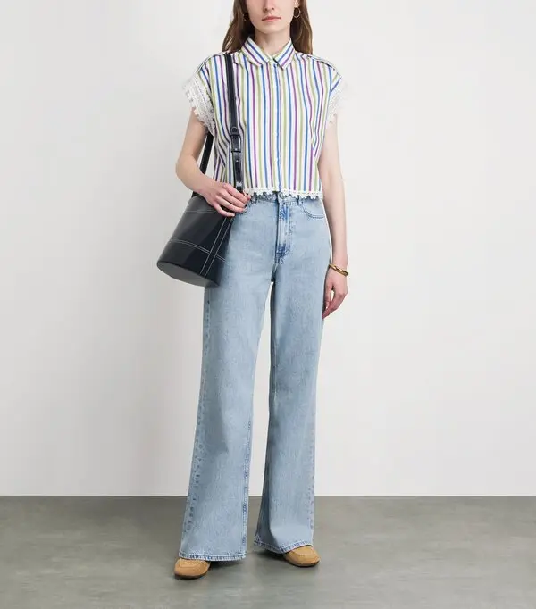 Claudie Pierlot Flared Jeans - Blue