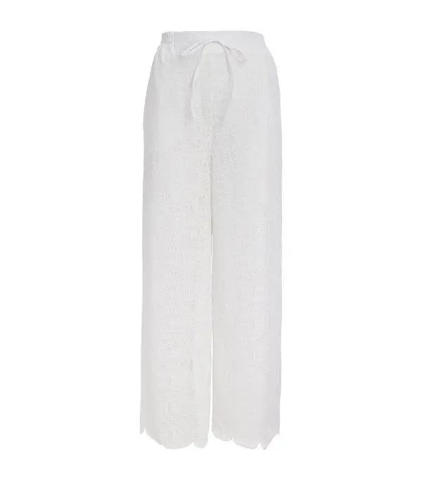 Claudie Pierlot Lace Wide-leg Trousers - White