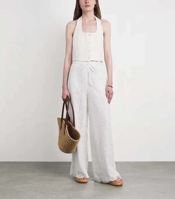 Claudie Pierlot Lace Wide-leg Trousers