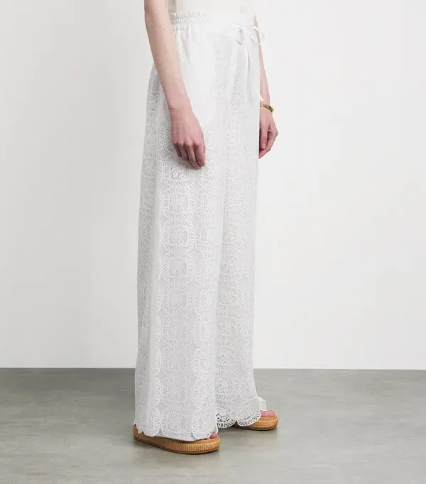 Claudie Pierlot Lace Wide-leg Trousers
