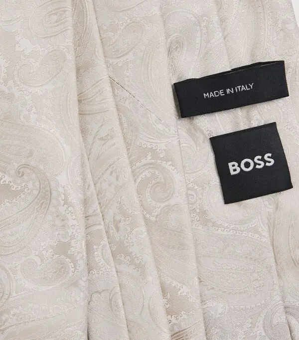 BOSS Silk-blend Paisley Neck Tie